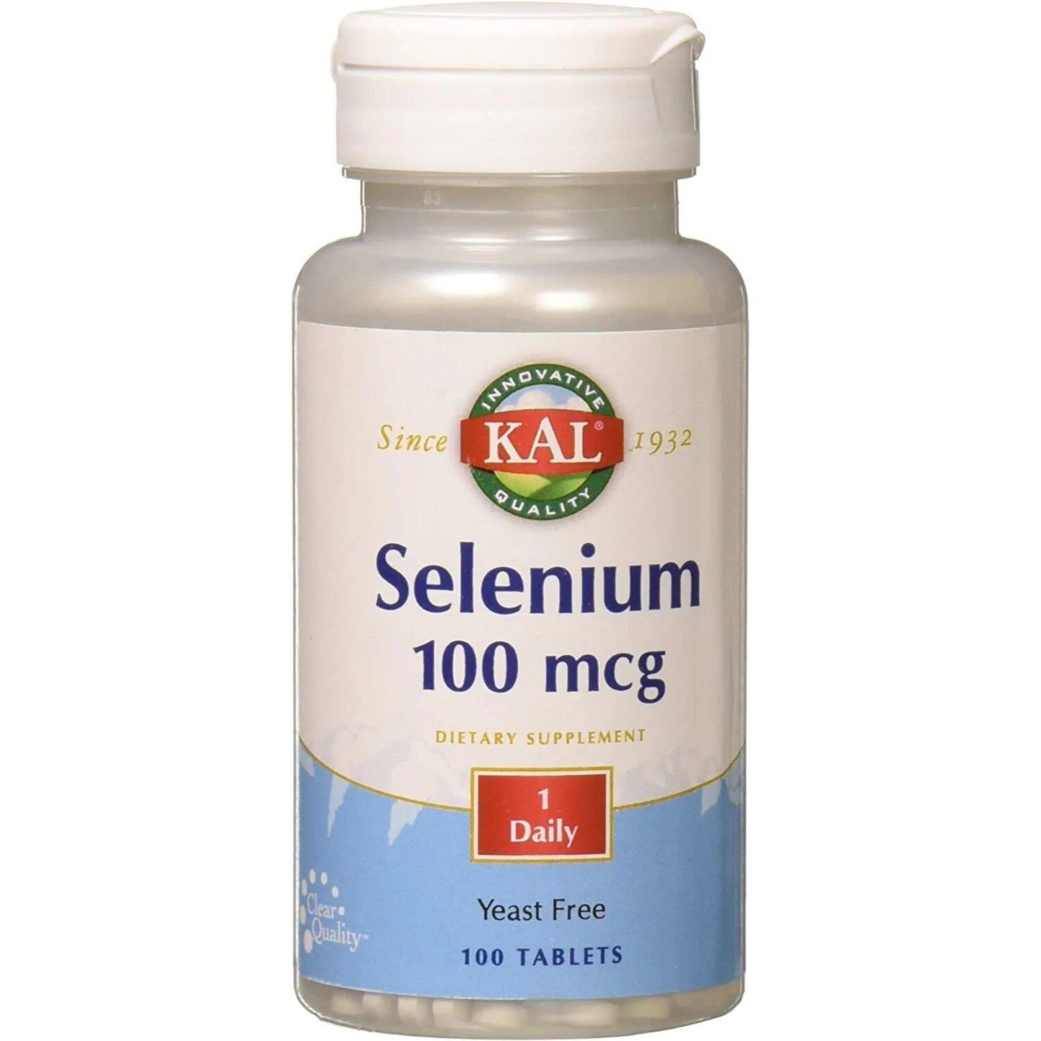 Витамины и минералы KAL Selenium Yeast Free 100 mcg, 100 таблеток ...